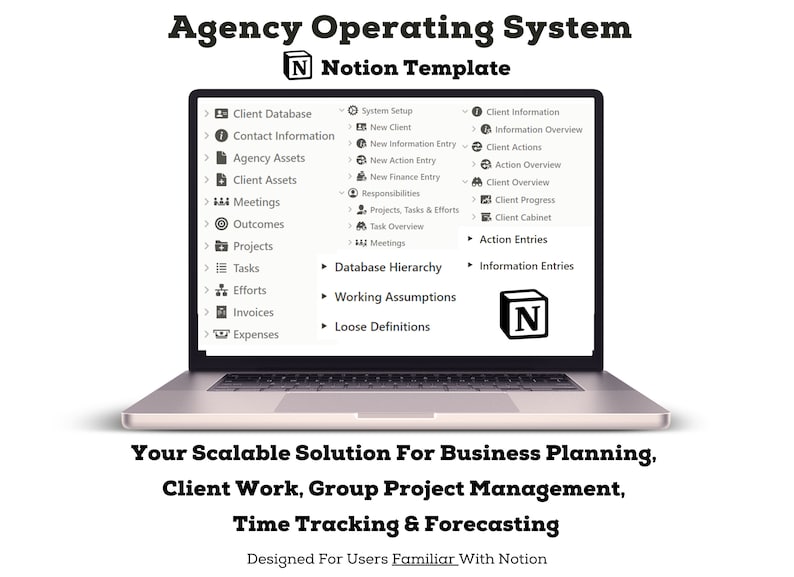 Agency Operating System Notion Template, Notion Business & Agency for ...