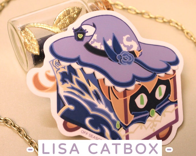 Lisa Catbox Sticker | Genshin Impact, Lisa, Kirara, Komaniya Express ...