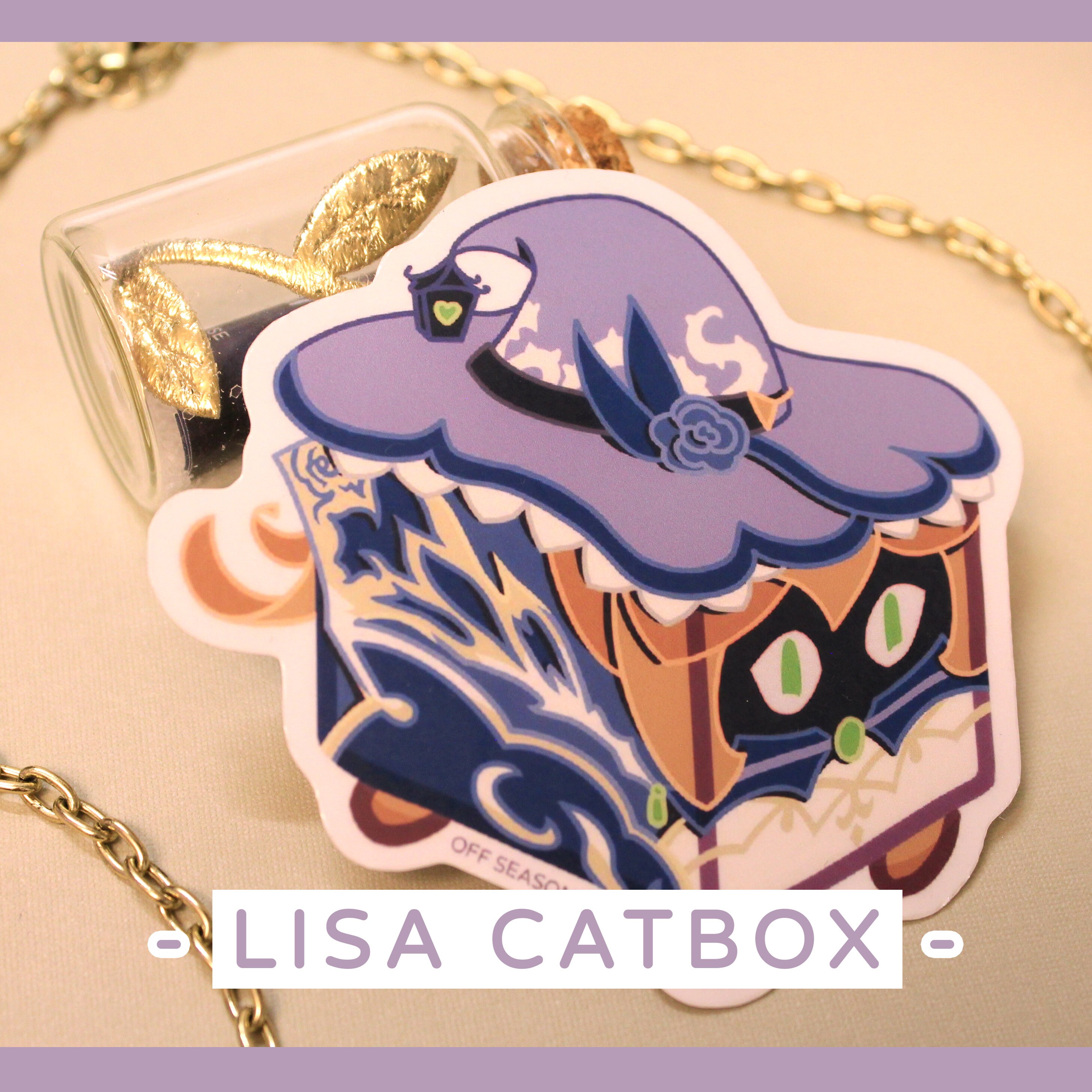 Lisa Catbox Sticker Genshin Impact, Lisa, Kirara, Komaniya Express, Cat ...