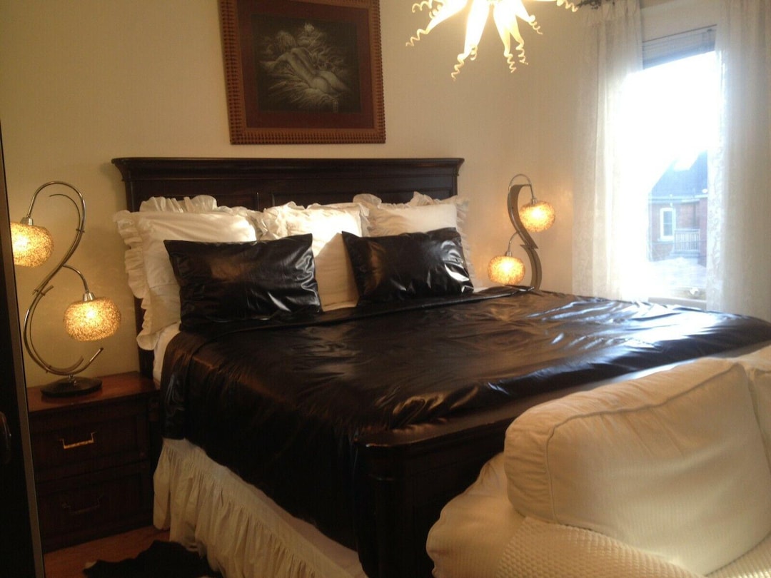 Soft Sheepskin Leather Bed Sheet Set: Includes Duvet & Pillow Covers - Etsy