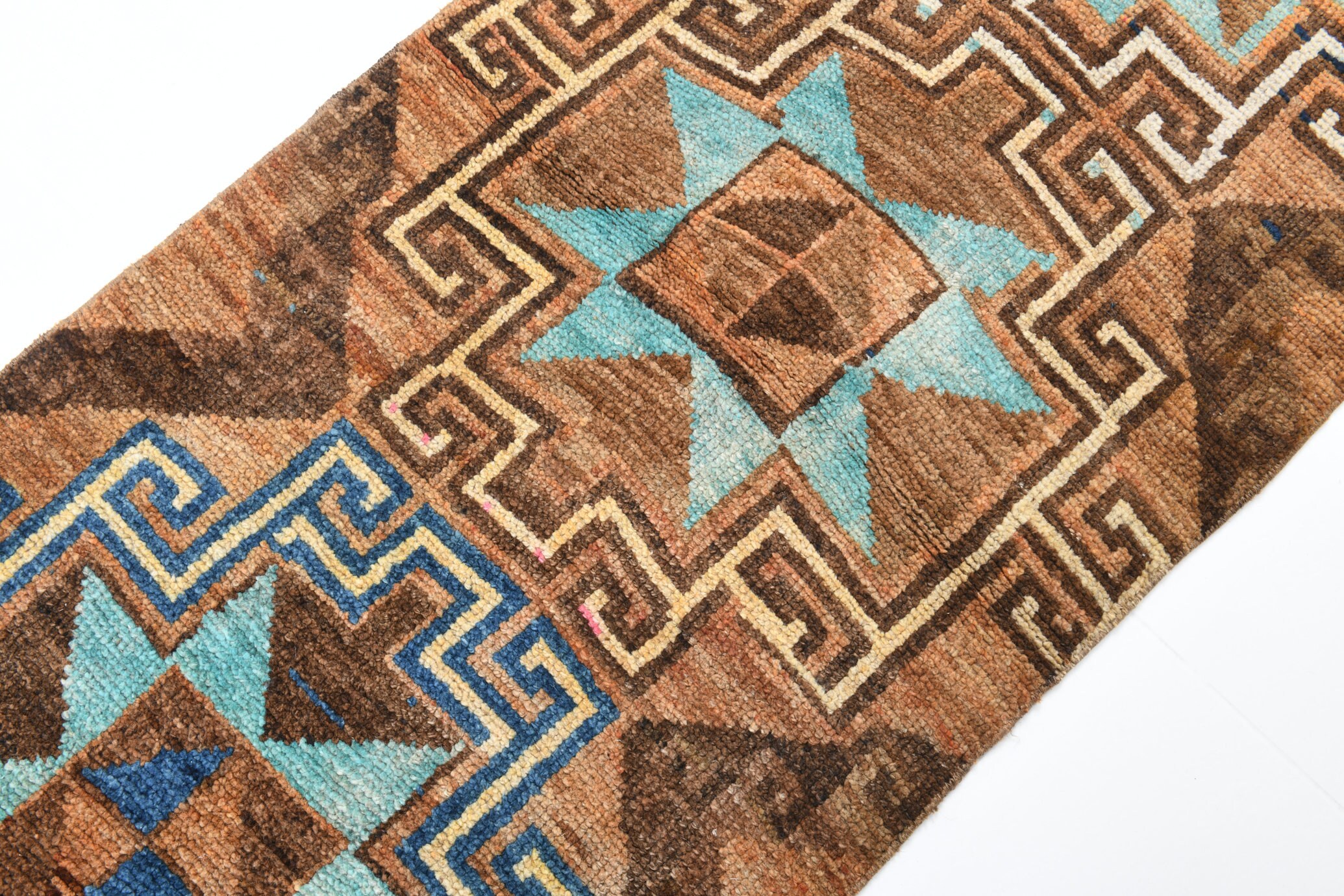 3x8 Vintage Runner Rug 3x8 Rug 3x8 Persian Blue Brown Rug - Etsy