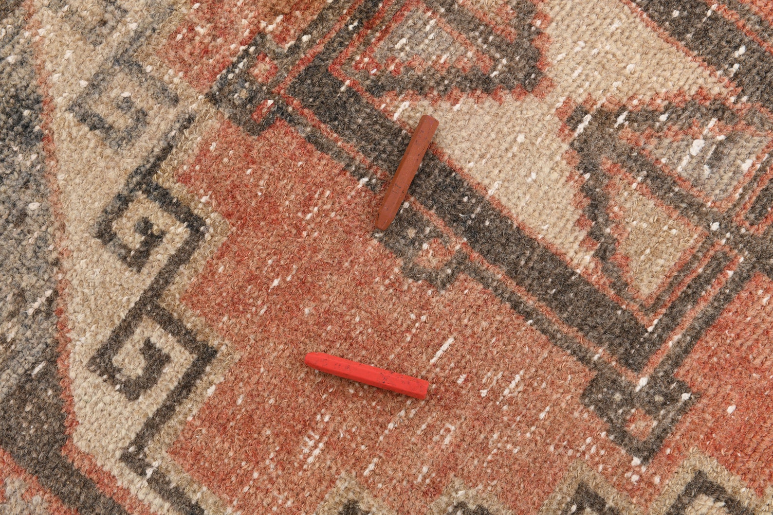 4x11 Rustic Farmhouse Vintage Runner Rug, Turkish Geometric Aesthetic ...