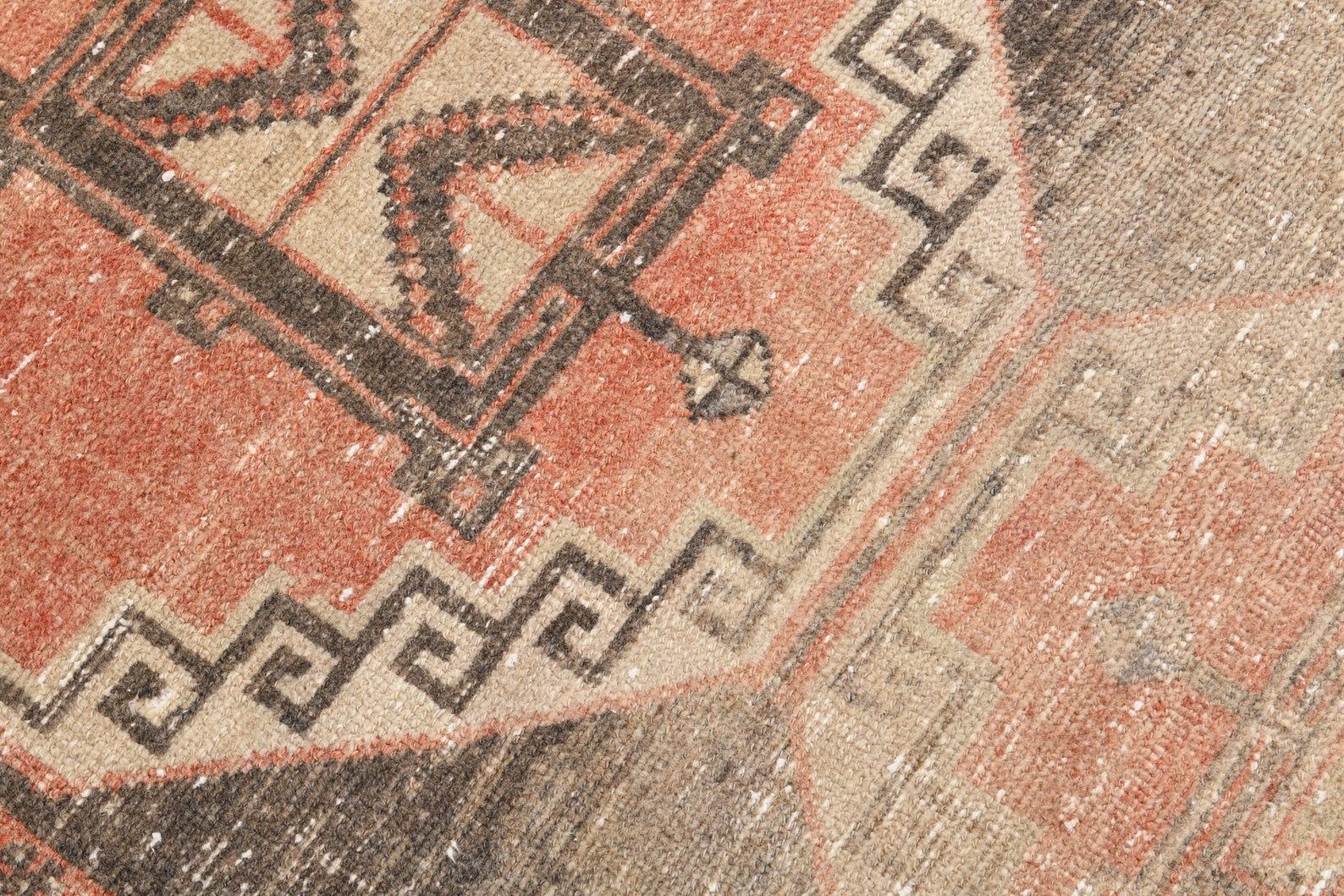 4x11 Rustic Farmhouse Vintage Runner Rug, Turkish Geometric Aesthetic ...