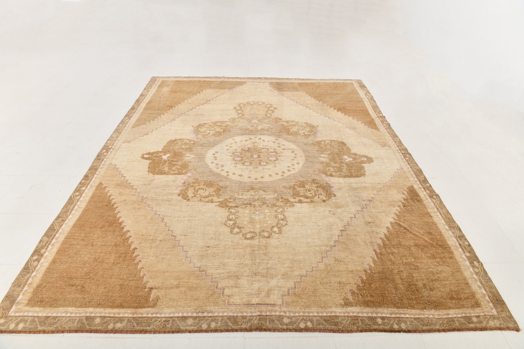 8x10 Beige Vintage Rug, 8x10 Brown Persian Rug, 8x10 Wool Rug, Earth ...