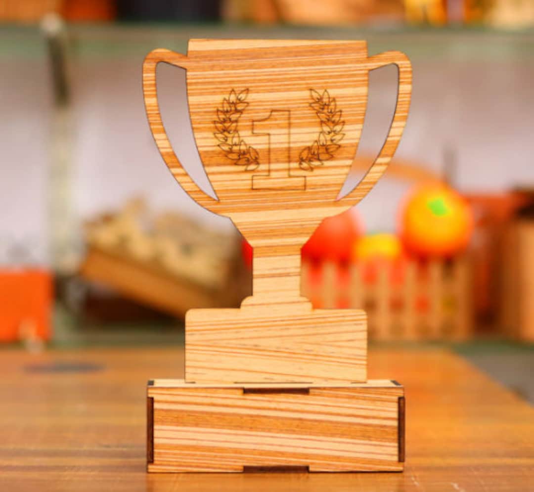 Laser Cut Wooden Trophy 3mm Cdr Dxf Svg Pdf Vector - Etsy