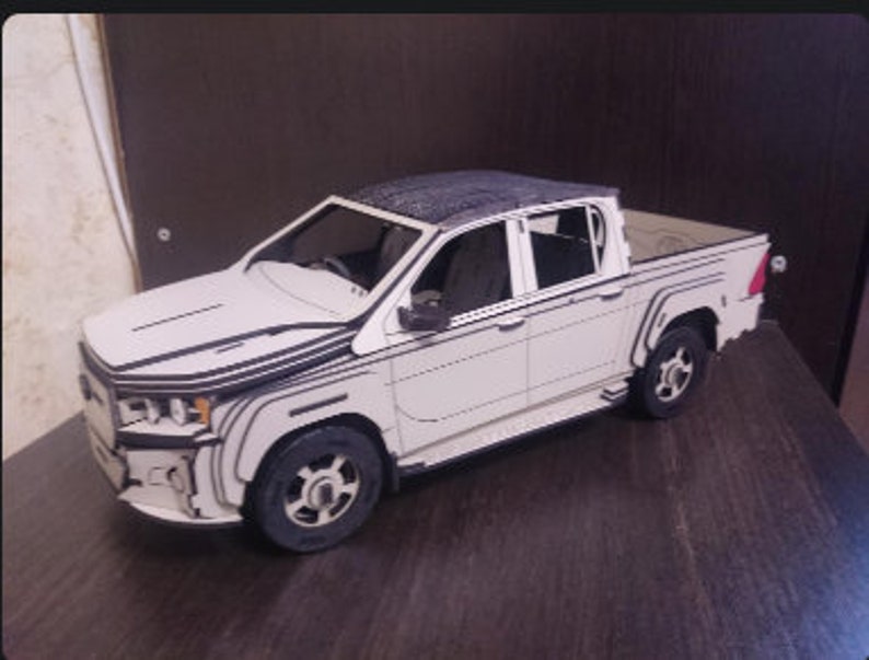Laser Cut Toyota Hilux 3D Cutting Hdf 2 5mm Cdr Dxf Svg Aı File - Etsy