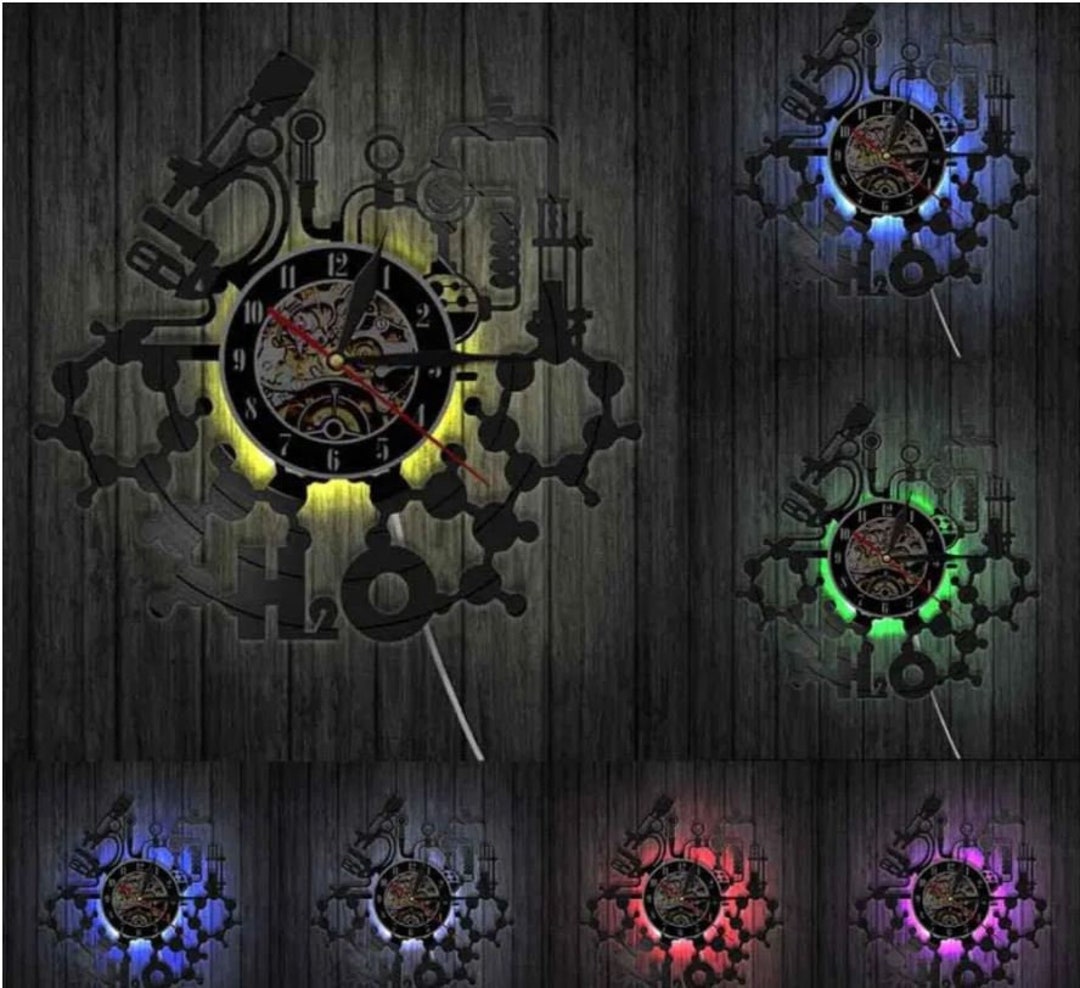 Laser Cut Horror Acrylic Light Wall Clock Cdr Dxf Pdf File - Etsy