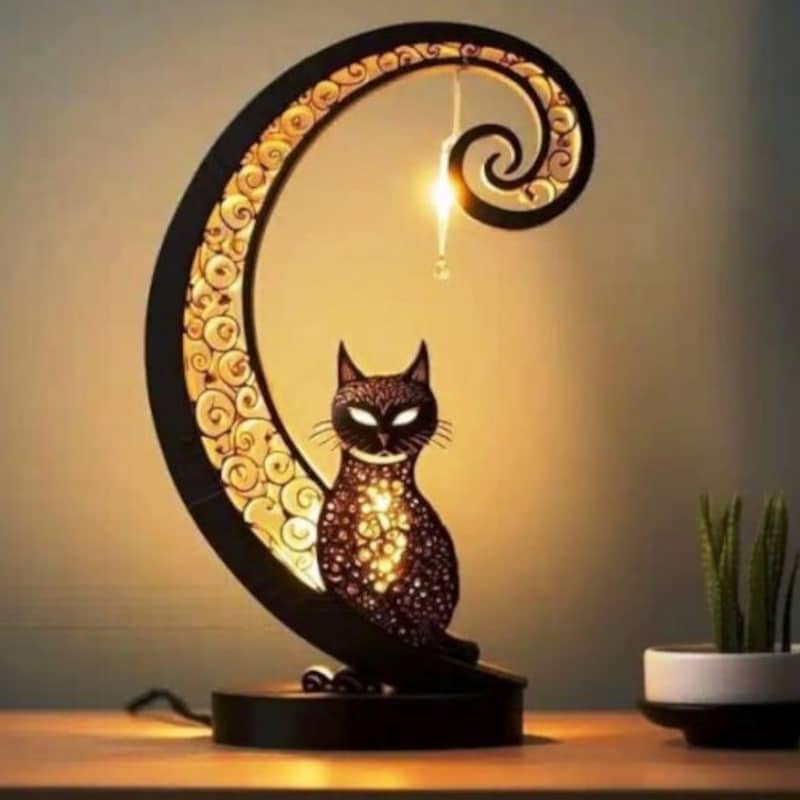 Cat Lamp - Etsy