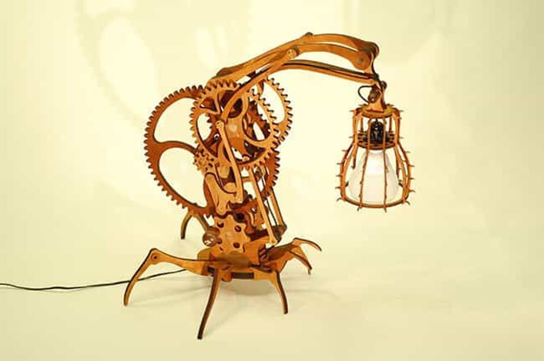 Laser Cut Wooden 3D Puzzle Scorpion Lamp Cdr Dxf Svg Ai File - Etsy