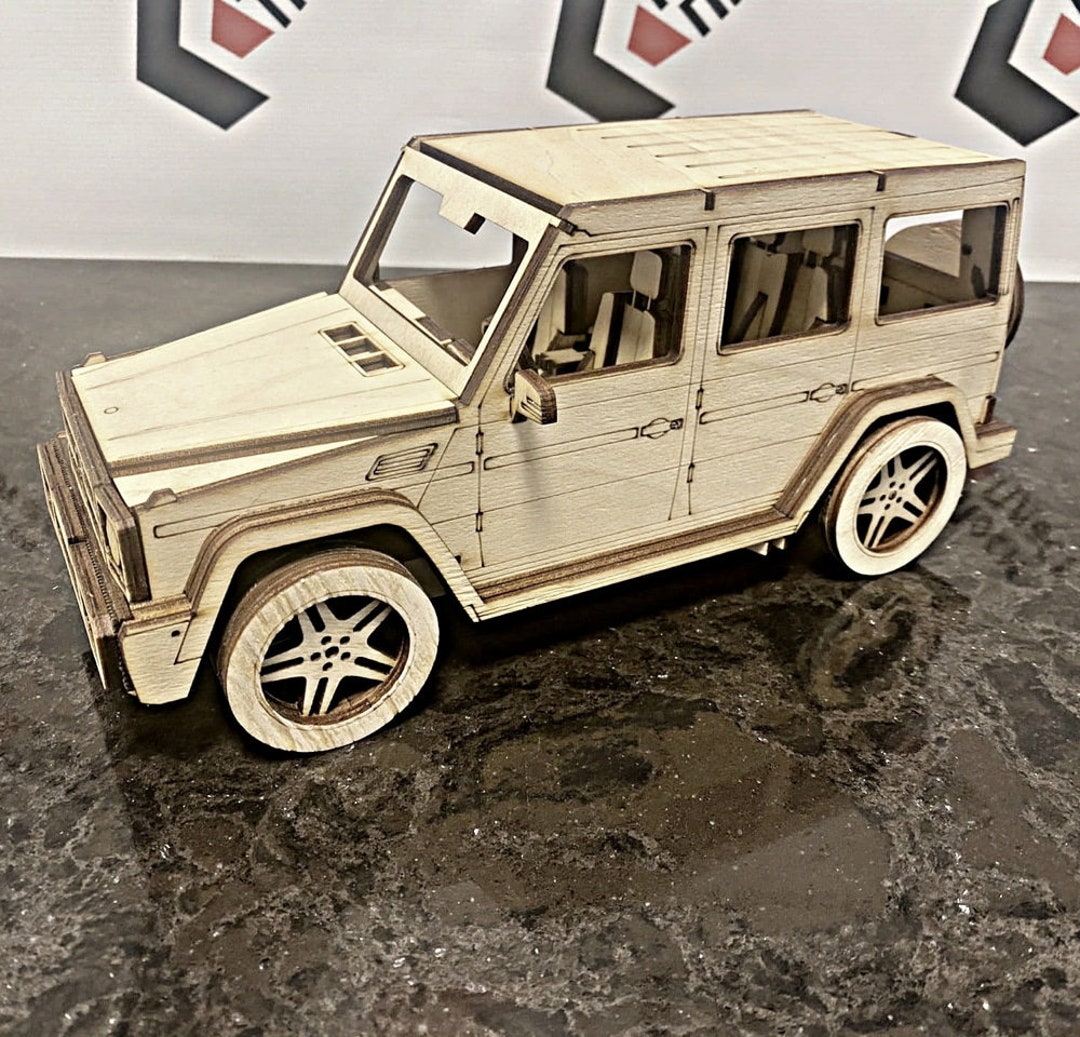 Laser Cut Mercedes G-class 3D Wooden Model Cdr,svg,ai,dxf File - Etsy