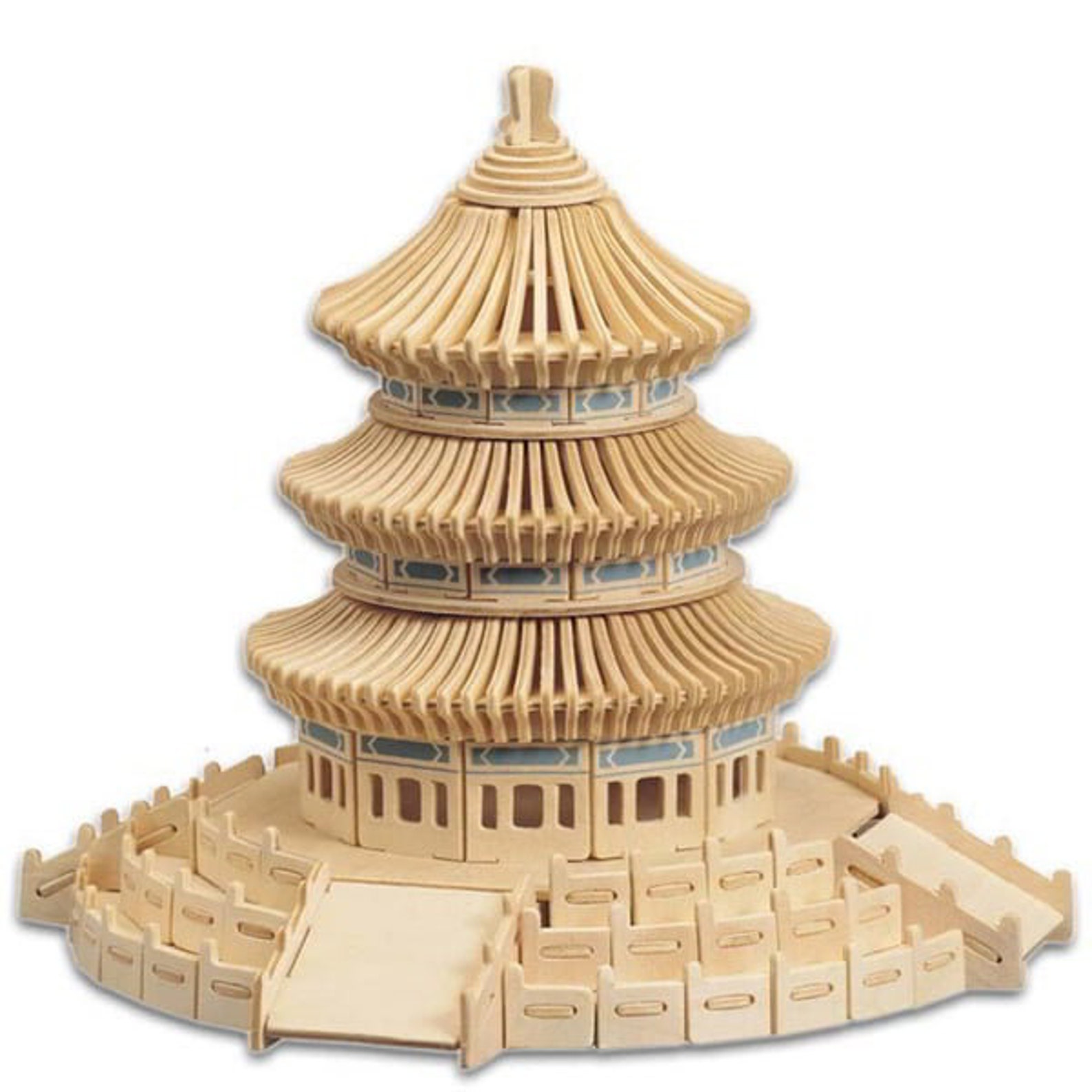 Laser Cut 3D Wooden China Temple Cdr Dxf Svg Ai File - Etsy