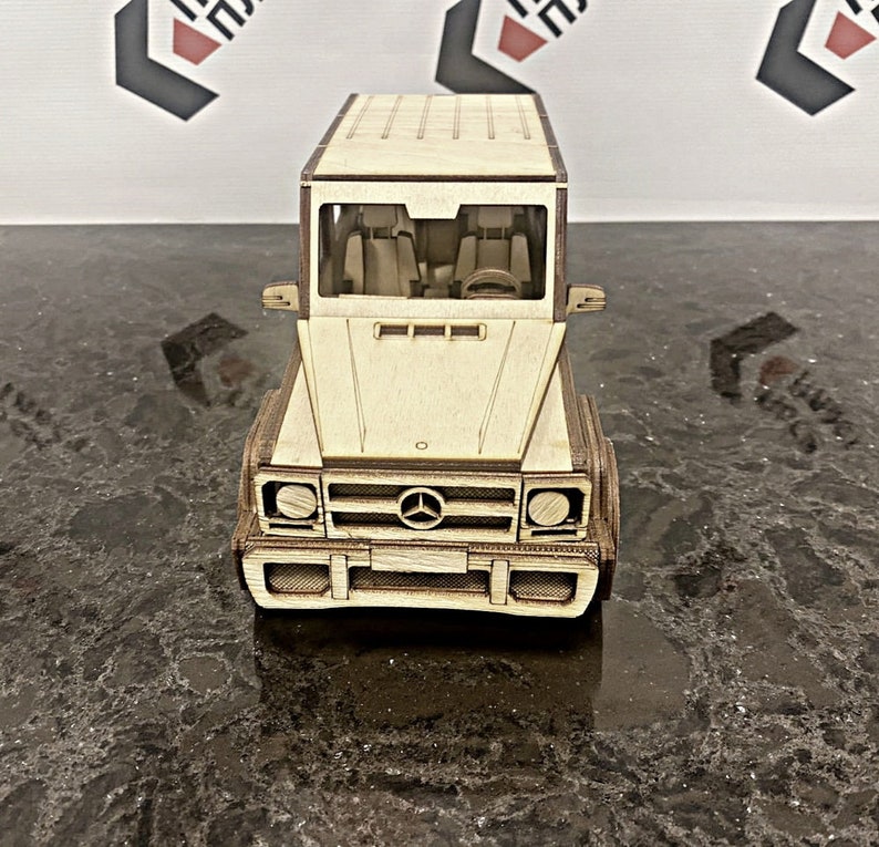 Laser Cut Mercedes G-class 3D Wooden Model Cdr,svg,ai,dxf File - Etsy