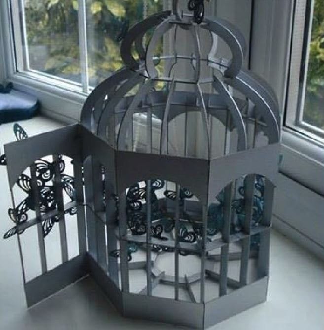 Laser Cut Birdcage CDR DXF SVG Ai Vector File Download - Etsy