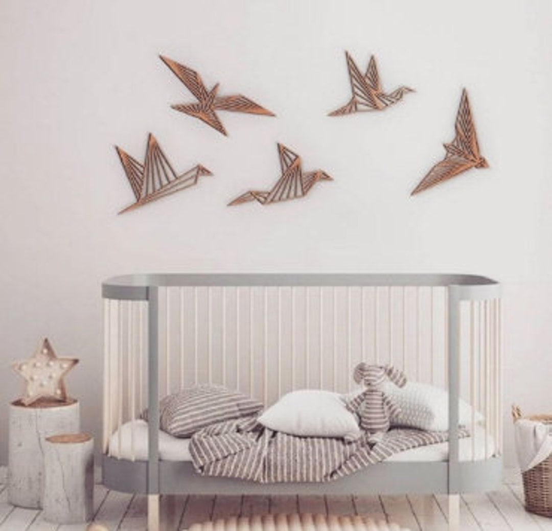 Laser Cut Wooden Birds Wall Decor Modern Wall Art Vector Coreldraw ...