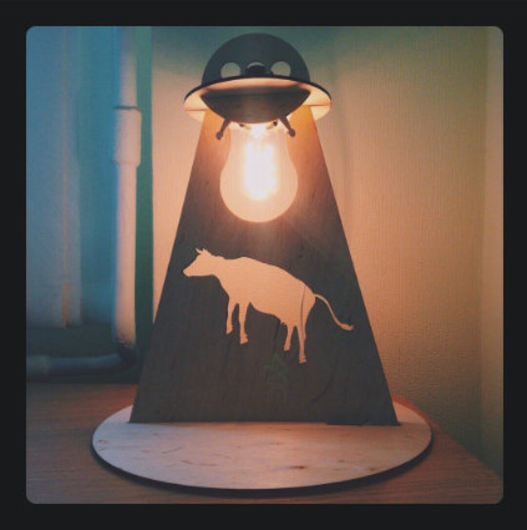 Laser Cut Ufo 3mm Cdr Dxf Svg Ai Vectors Art - Etsy