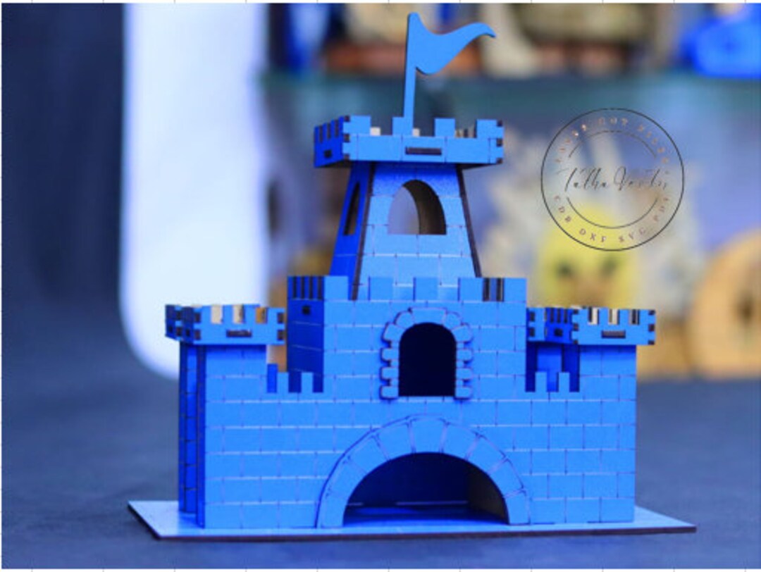 Laser Cut Wooden Castle Kit Cdr Dxf Svg Pdf File Vector - Etsy