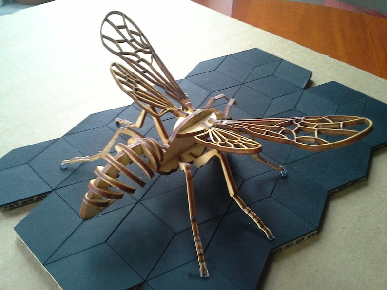 Modelo de corte láser Abeja cdr dxf svg pdf Archivo Vector - Etsy México