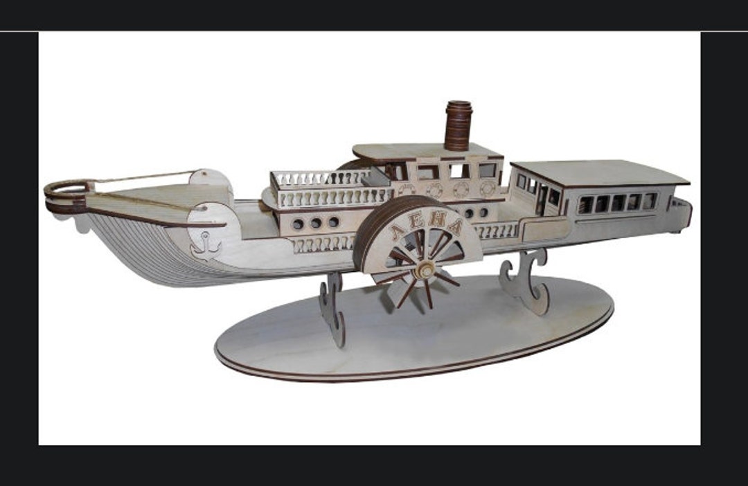 Laser Cut 3D Wooden Puzzle Ship Model Design Cdr Dxf Svg Ai File - Etsy