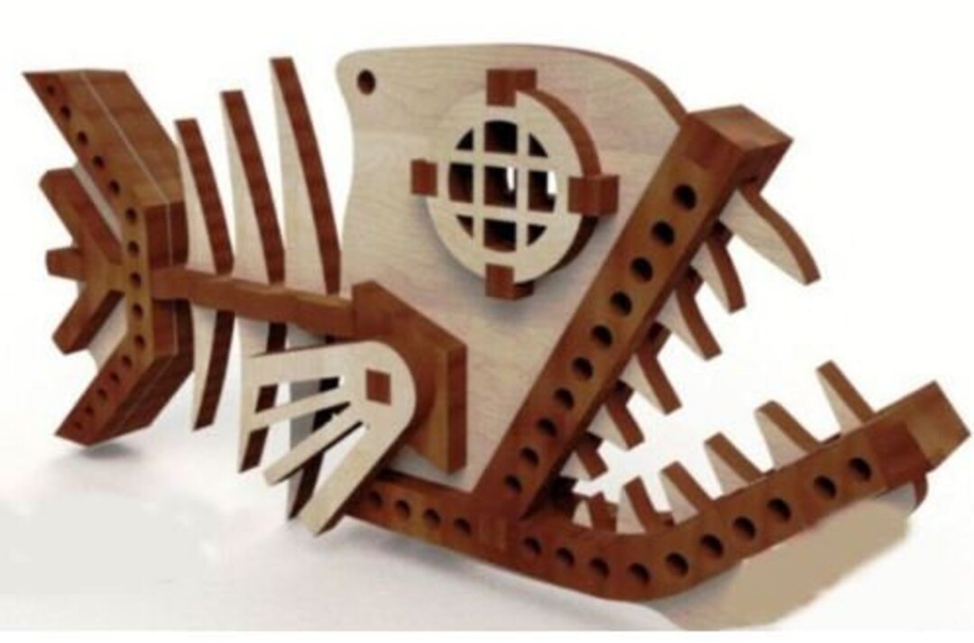 Laser Cut Model Fish Cdr Dxf Svg Pdf File - Etsy