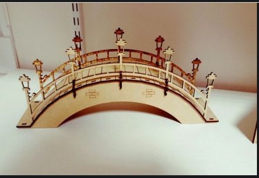 Laser Cut Wooden Bridge 3D Puzzle Cdr Dxf Svg Ai File - Etsy