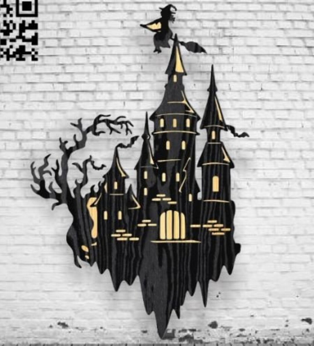 Laser Cut Witch House Temple Wall Art Cdr Dxf Svg Ai File - Etsy