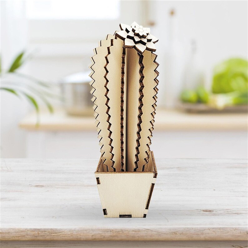 Laser Cut Model Cactus Cdr Dxf Svg Pdf File - Etsy