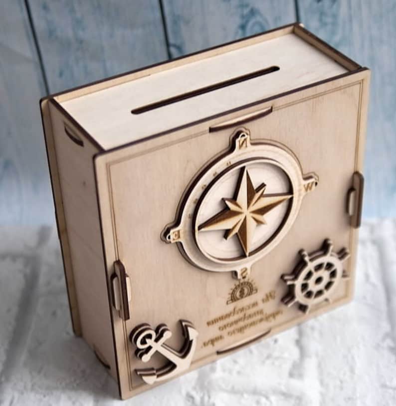 Laser Cut Wooden Model Moneybox Cdr Dxf Svg Ai File - Etsy