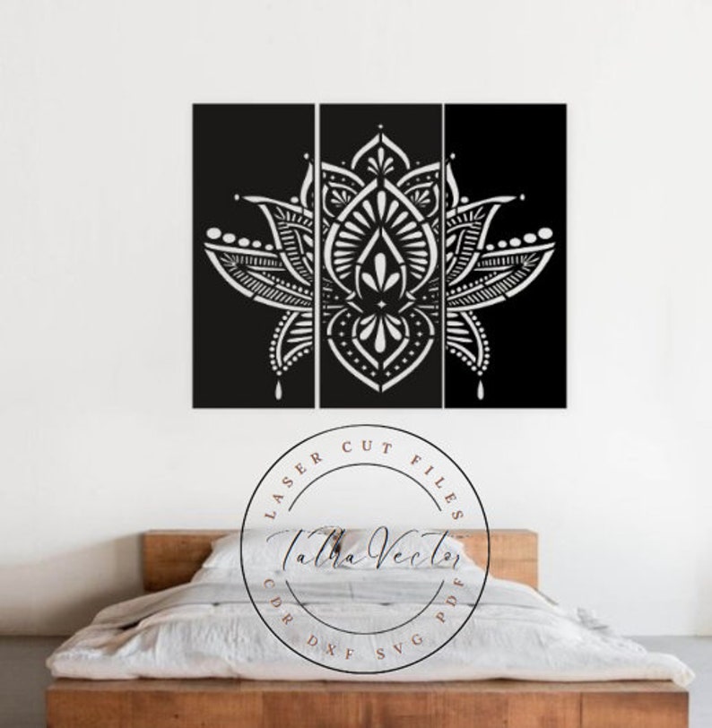 Laser Cut Flower Wall Decor Cdr Dxf Svg Pdf File Vector - Etsy