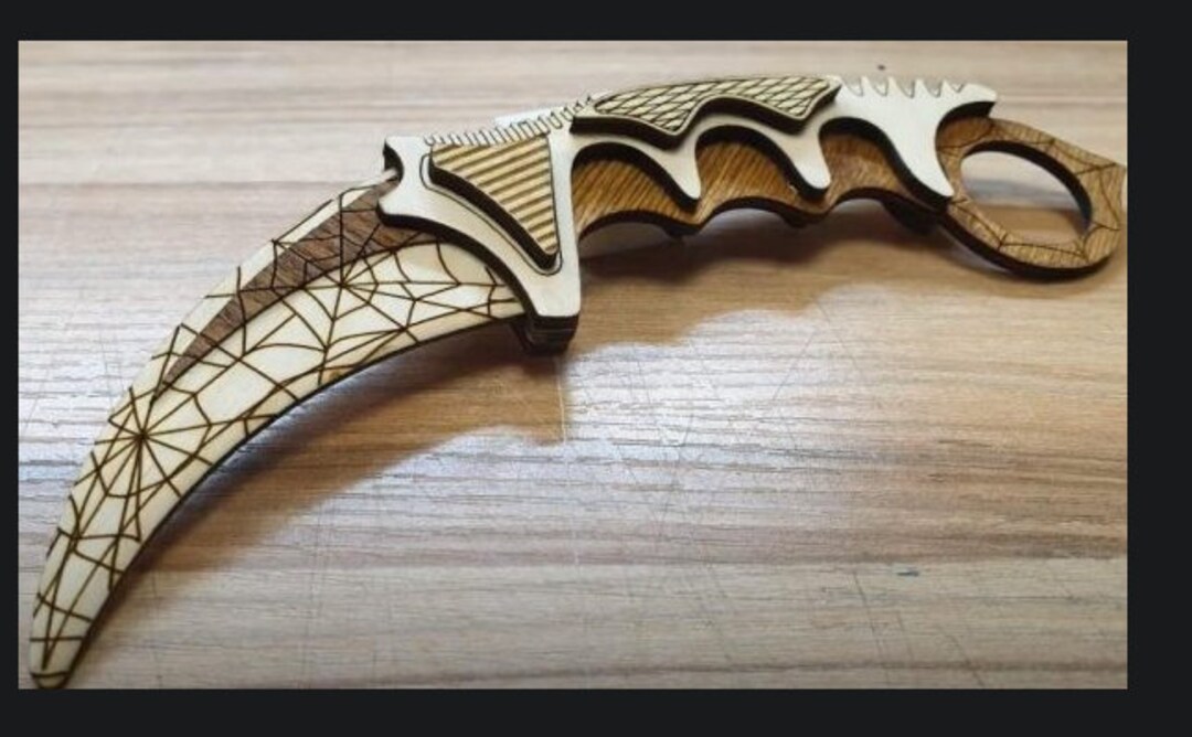 Laser Cut Engraved Karambit Knife 3mm Vector Cdr Dxf Ai Svg Download - Etsy