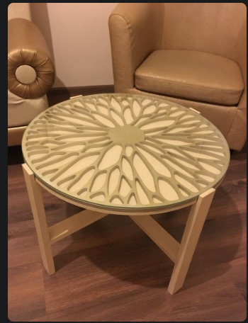 Laser Cut Modern Creative Round Table Top Cdr Dxf Svg Aı File - Etsy