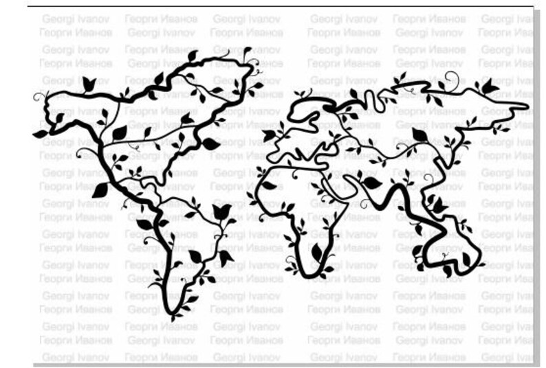Laser Cut Wall Art Model World Map Cdr Dxf Svg Ai File - Etsy