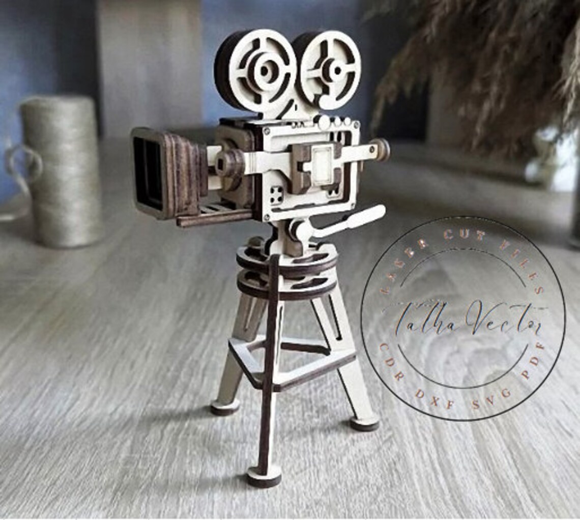 Laser Cut Camera Model Cdr Dxf Svg Pdf File Vector - Etsy