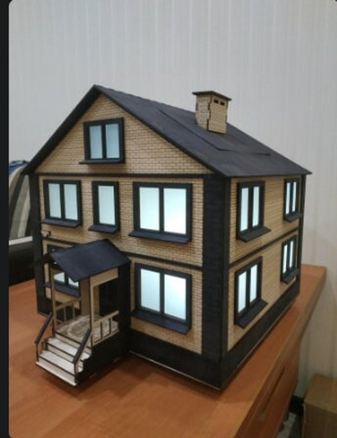 Laser Cut Wooden House Model Cdr Dxf Svg Aı File - Etsy