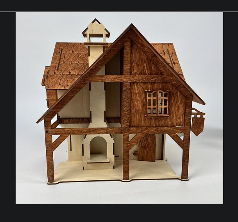 Laser Cut Wooden 3D Model House Layout Cdr Dxf Svg Ai File - Etsy