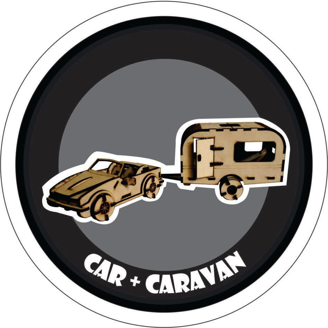 Laer Cut Wooden Car and Caravan Cdr Dxf Svg Ai File - Etsy