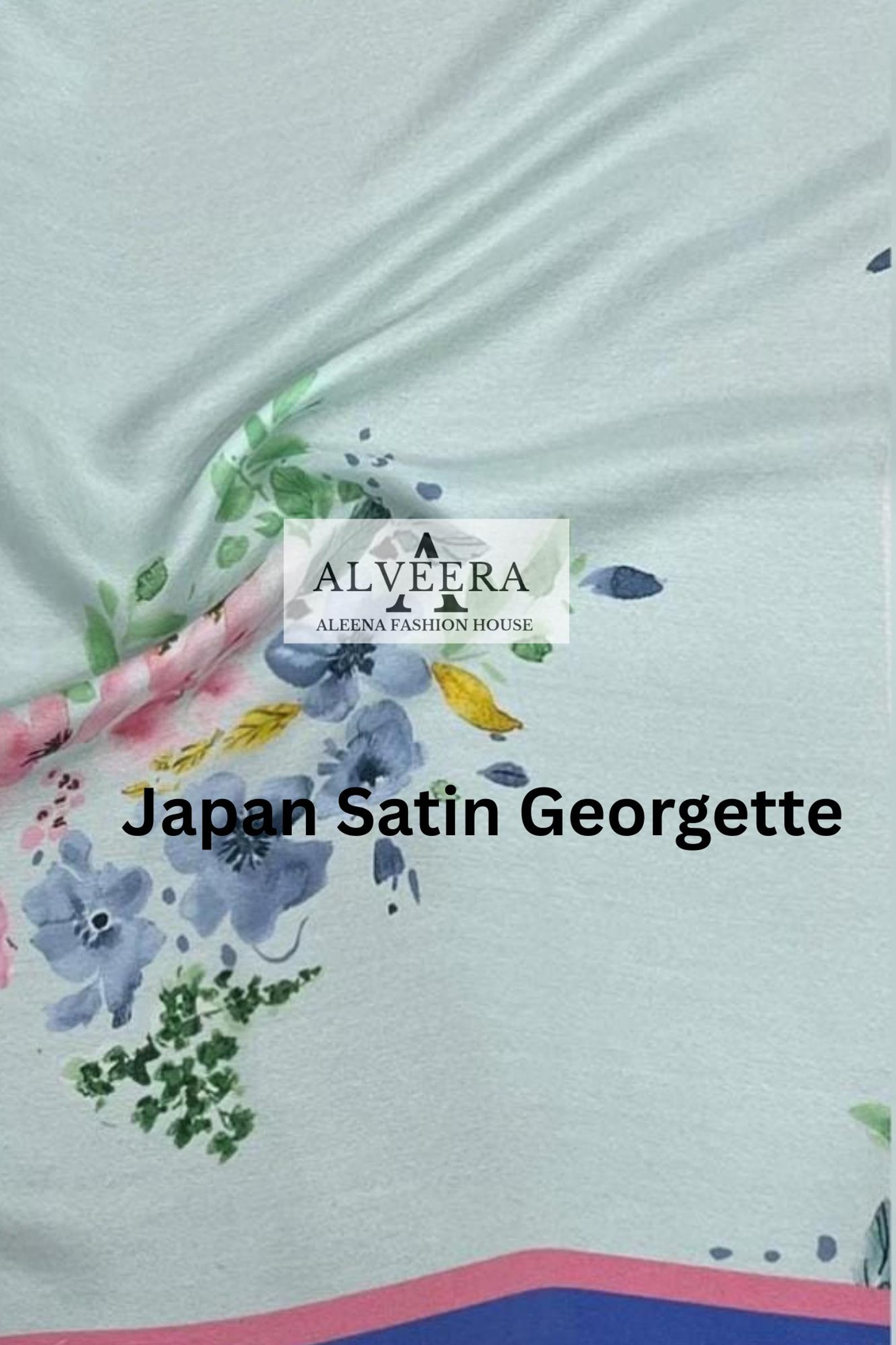 Aliya Bhatt Floral Print Japan Satin Georgette Saree - Etsy