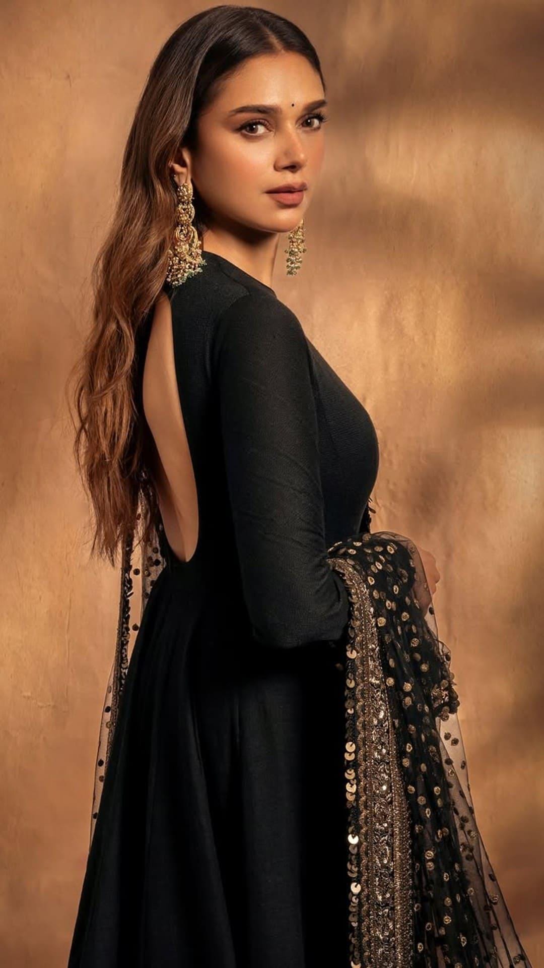 Aditi Rao Hydari Black Anarkali Suit - Etsy