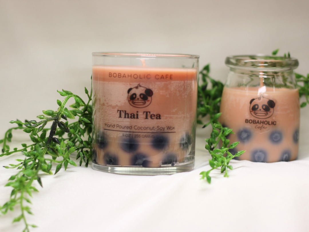 Thai Tea Bubble Tea Candle Boba Scented Asian Scent - Etsy