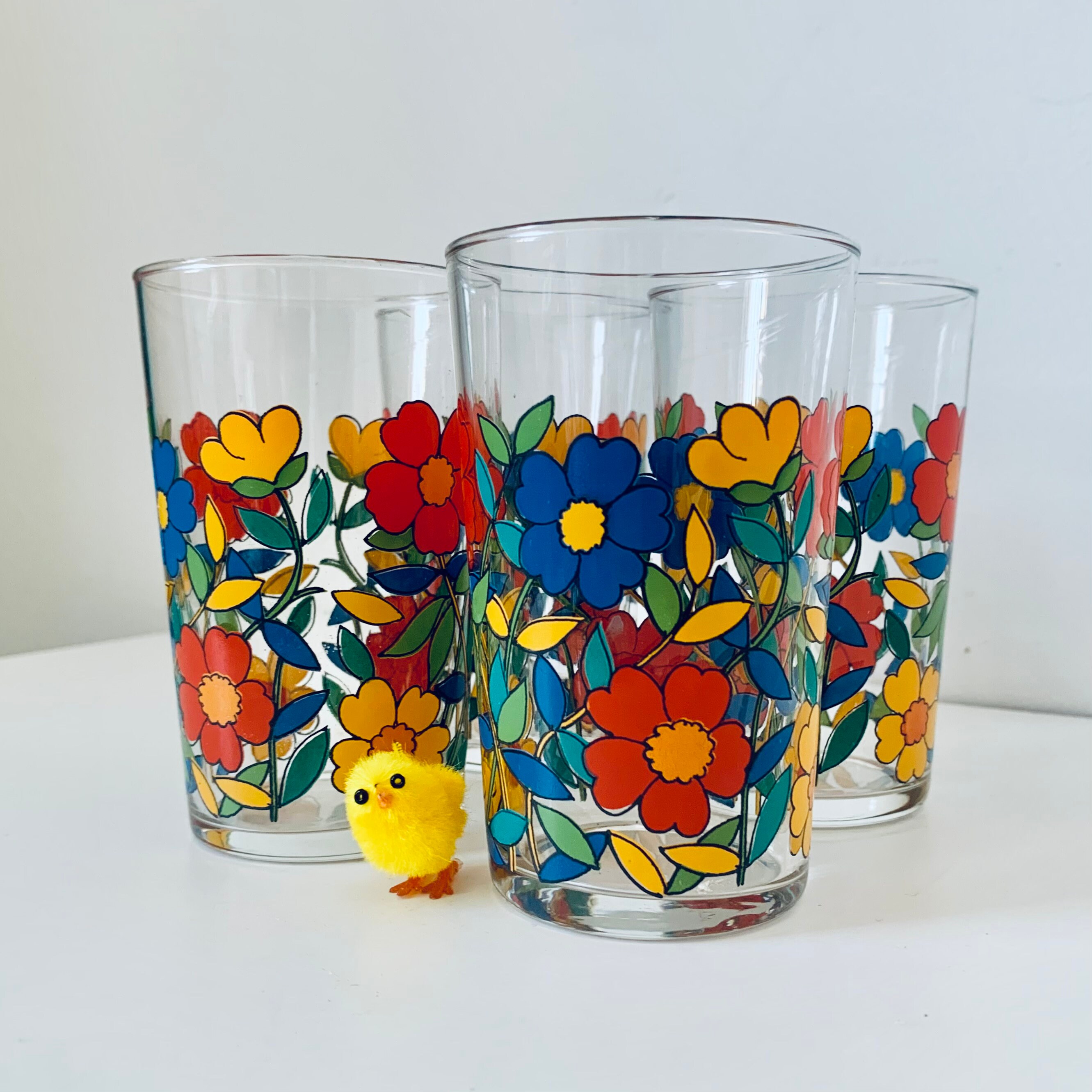 Glass Lemonade Set With Pitcher and Four Glasses - Etsy