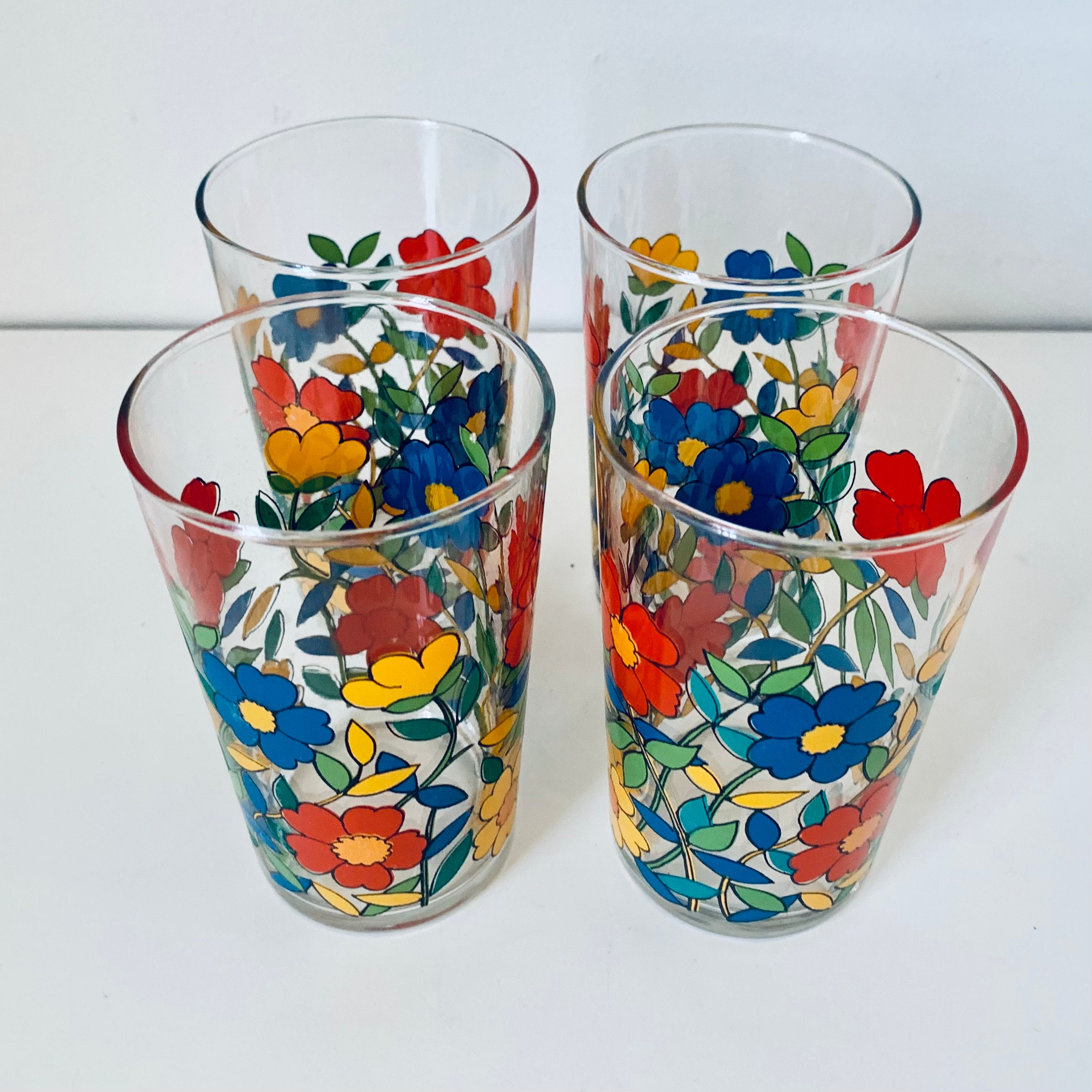 Glass Lemonade Set With Pitcher and Four Glasses - Etsy