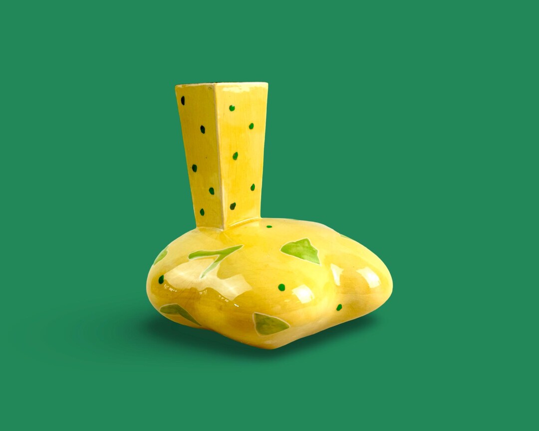 Vintage Studio Pottery Ceramic Vase by Ines De Booij – Unique Handmade ...