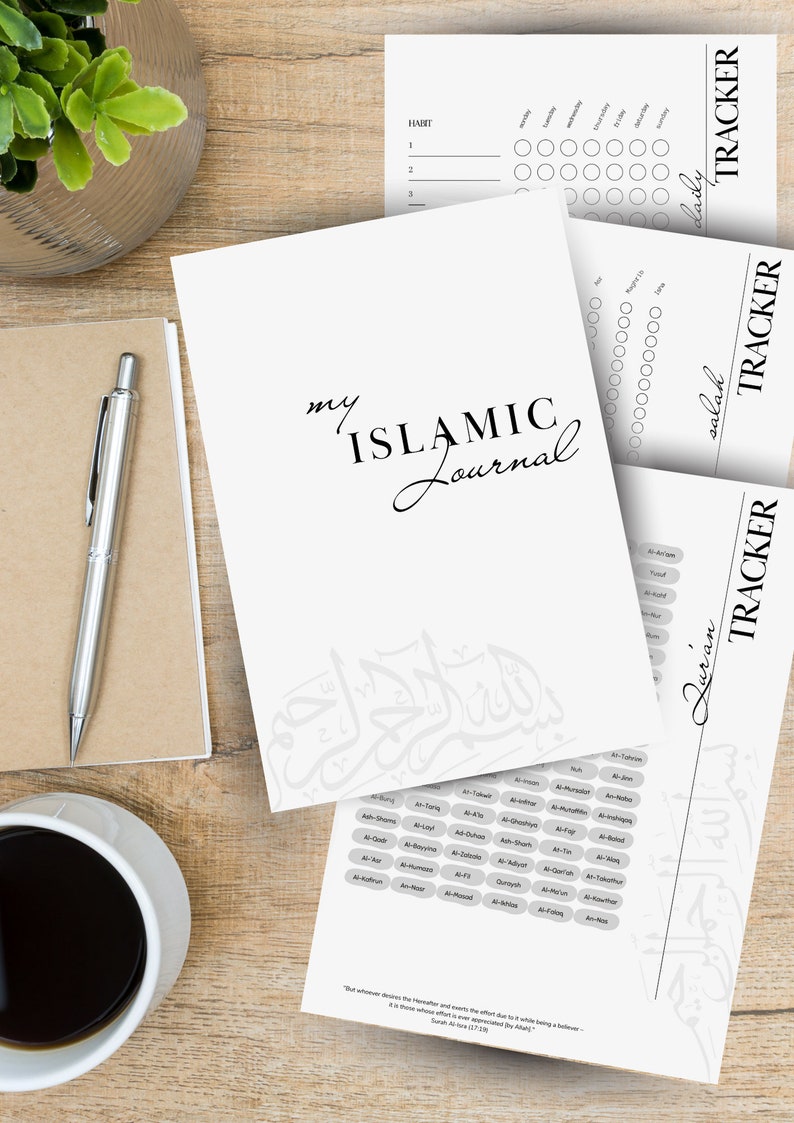 Digital and Printable Islamic Journal | Daily Habit Tracker | Quran ...