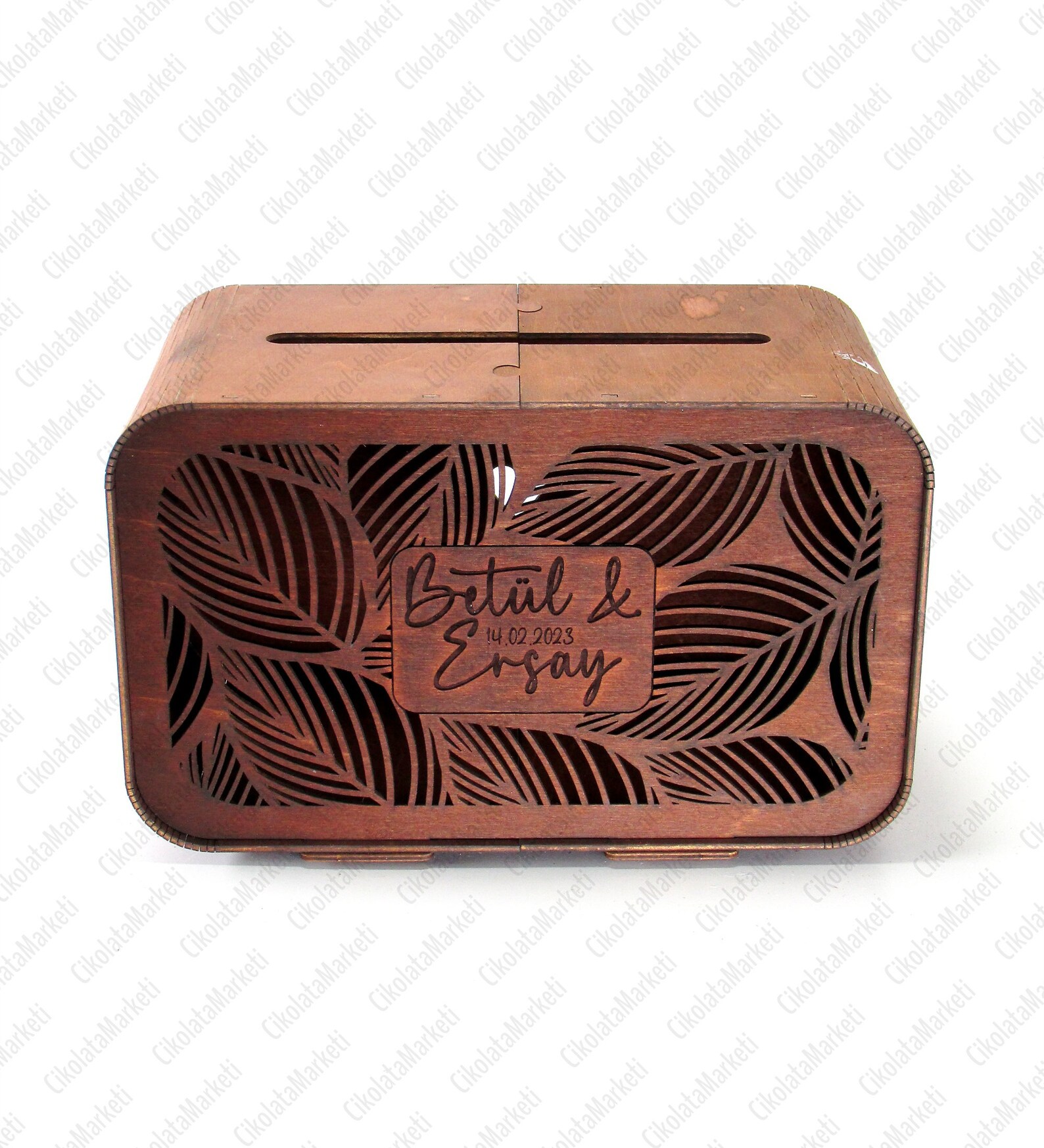 Wedding Gift Card Box Template Wedding Card Box With Slot - Etsy