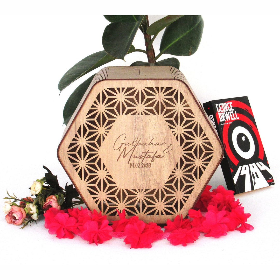 Hexagon Wedding Card Box Template Unique Wedding Detail Wedding ...