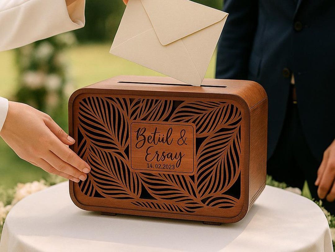 Wedding Card Box SVG With Lock | Laser Cut File (digital Download) - Etsy