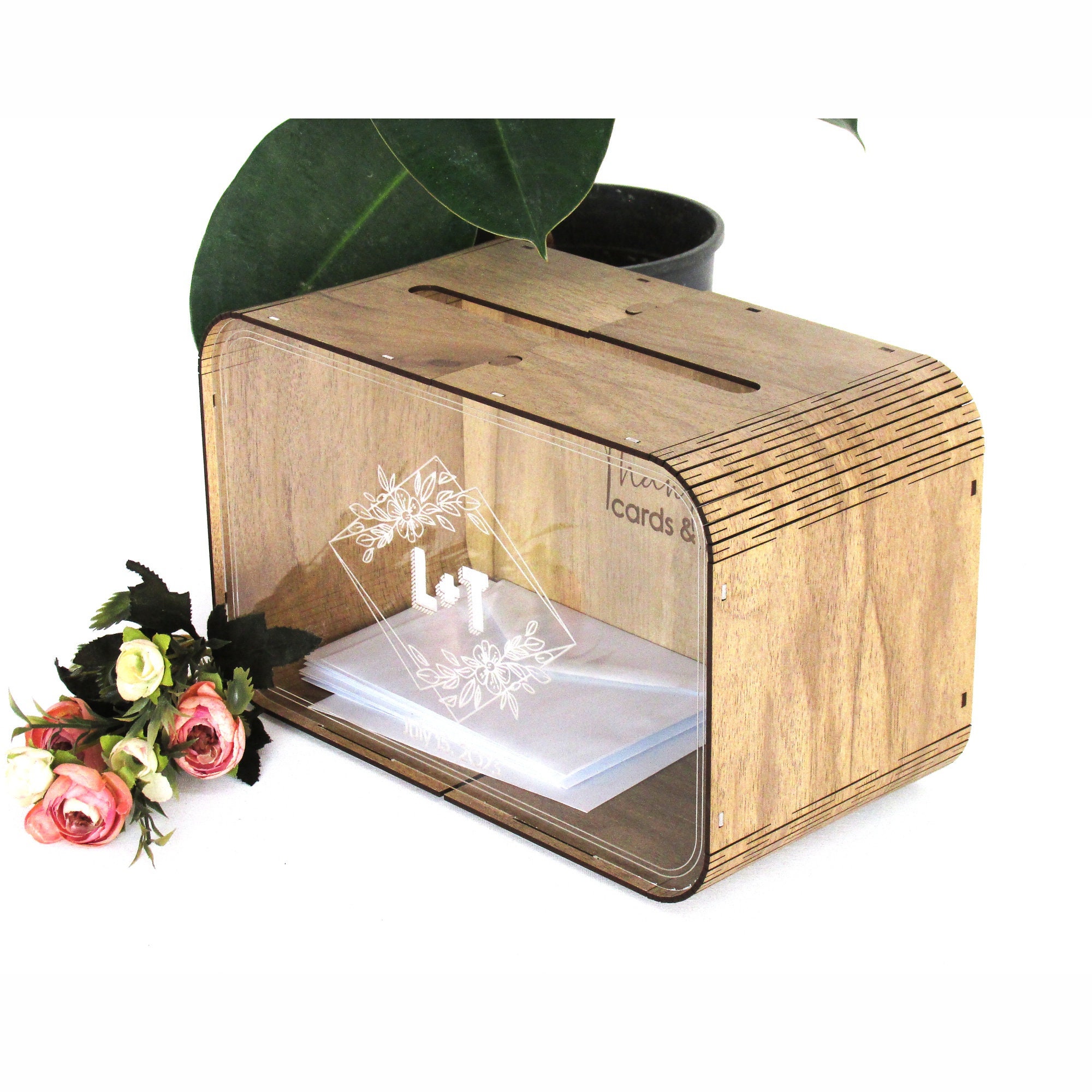 Personalized Transparent Wedding Card Box for Your Special Day Card ...