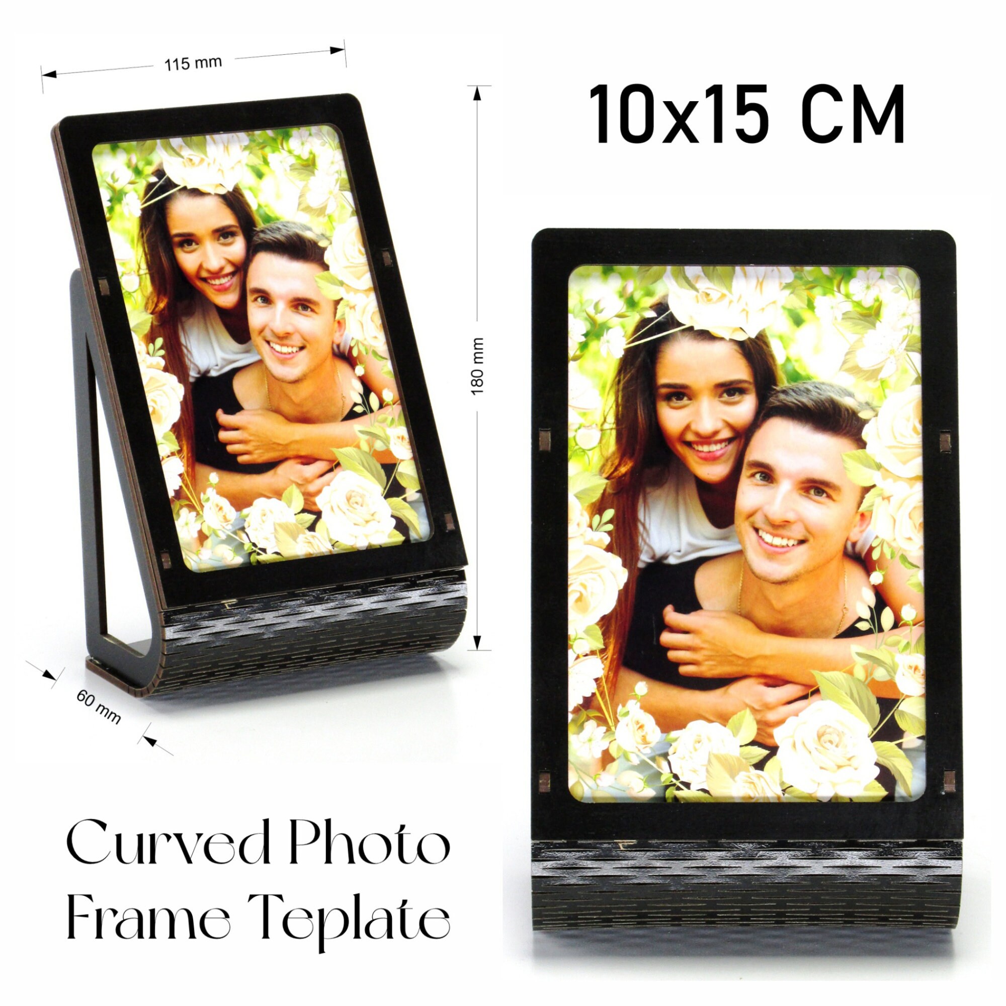 10x15 Curved Photo Frame Template Picture Frame, Wood Frame, Photo ...