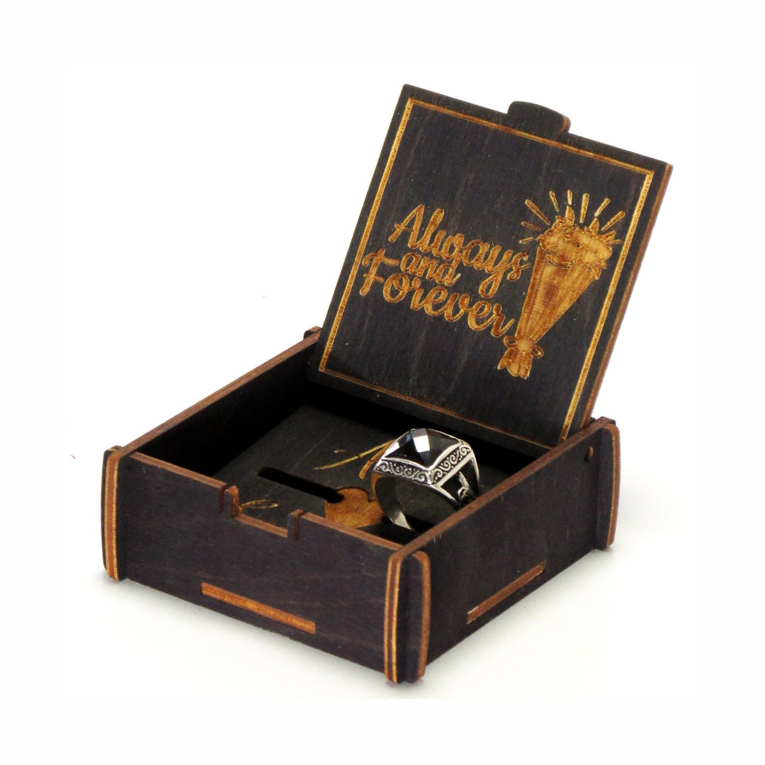 Wedding Ring Box Template 70x70mm Personalized Ring Box, Acrylic Ring ...