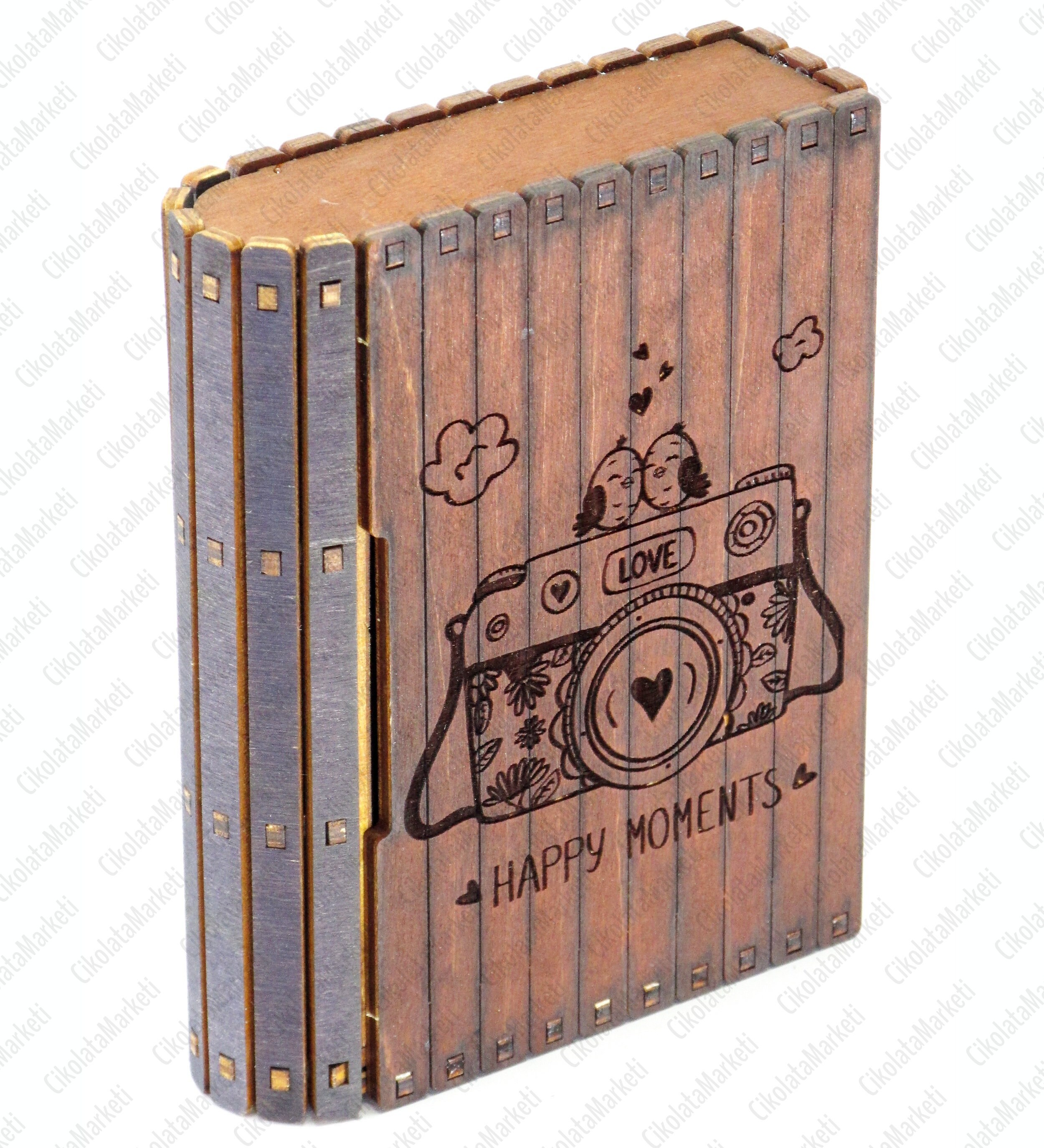 Slider Small Wooden Book Box Template for DIY Projects Book - Etsy