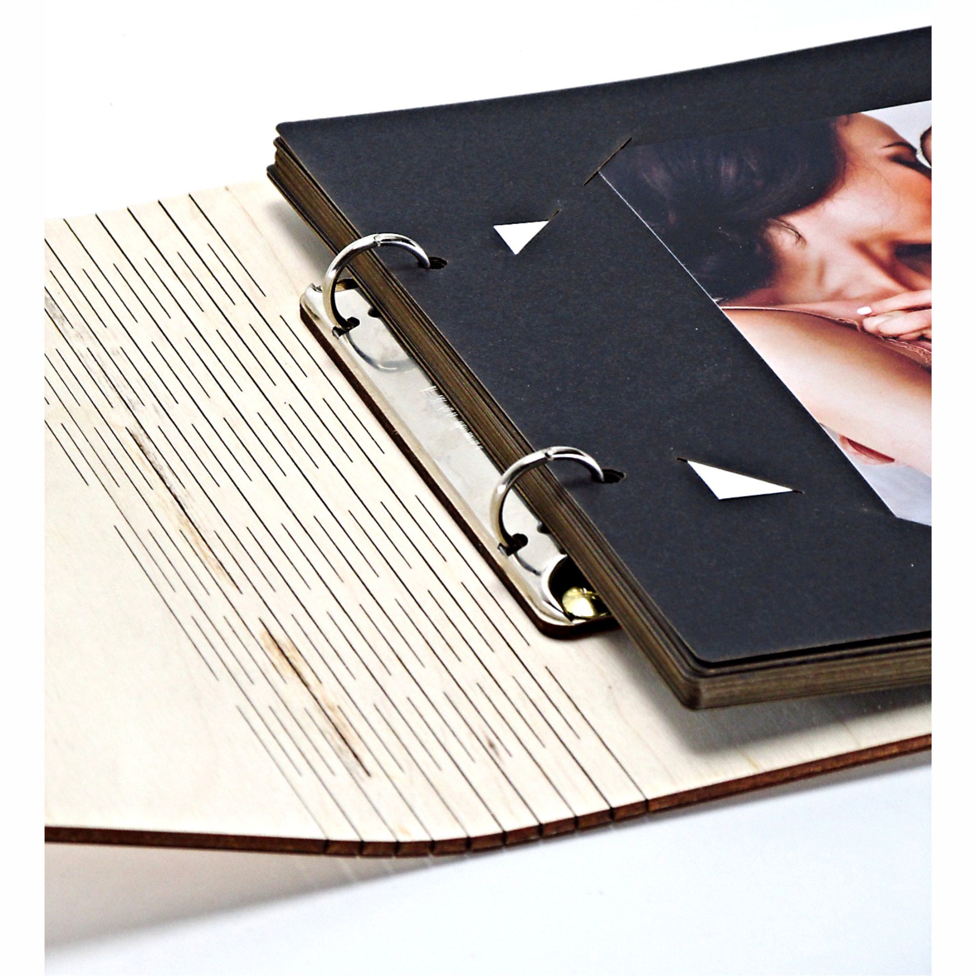 Personalized Wooden Photo Album Wedding Album, Engraved Photo Album ...